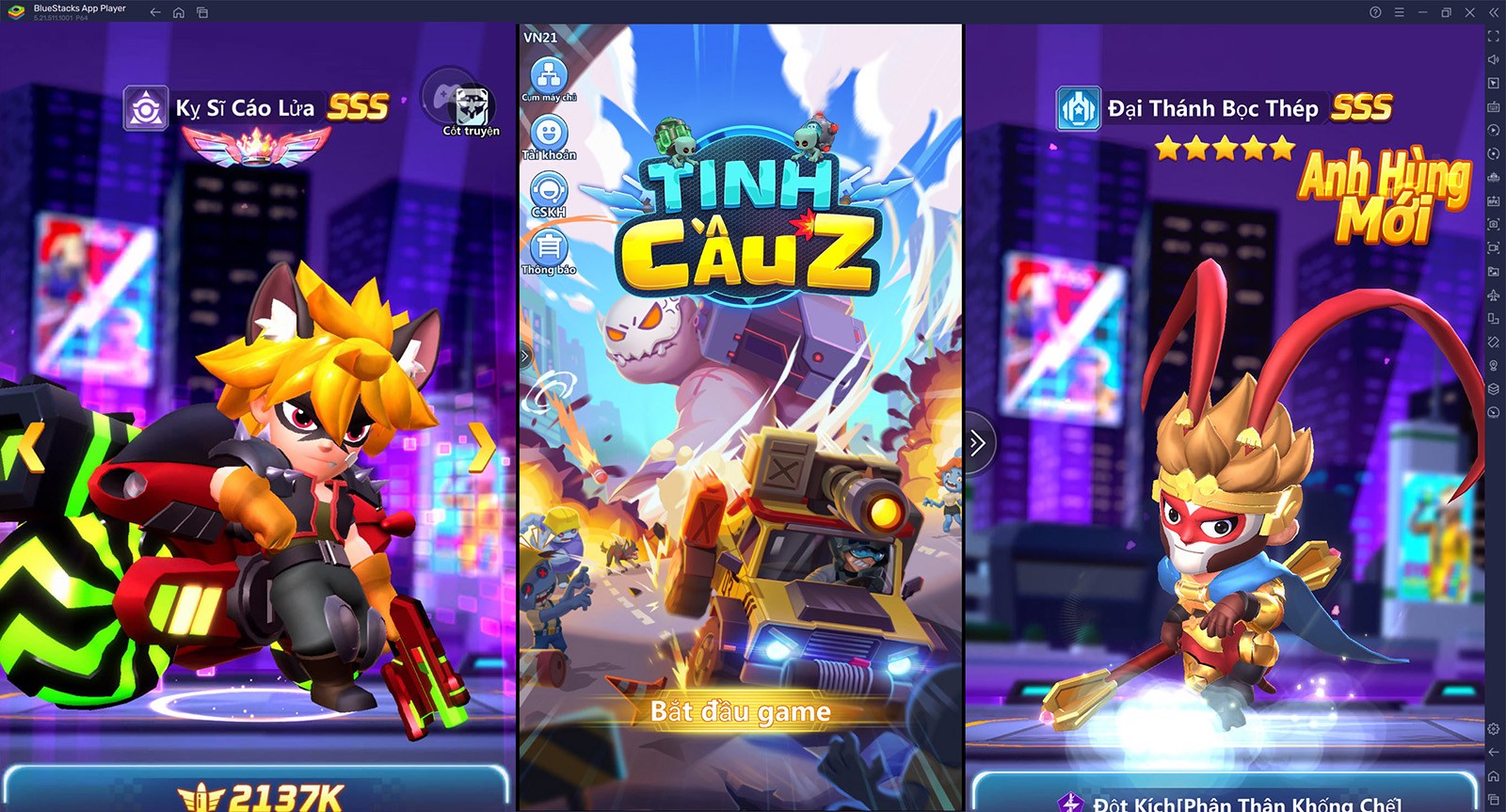 5 anh hùng mạnh mẽ bạn cần có khi chơi Tinh Cầu Z-Gamota trên PC