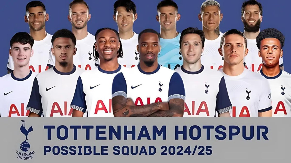 Cập nhật đội hình Tottenham mùa giải 2024/2025 mới nhất
