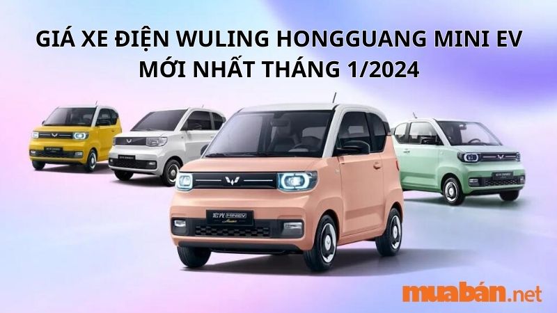 Giá bán xe điện Wuling Hongguang Mini EV chỉ từ 261 triệu đồng.