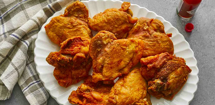 Simple Skinless Fried Chicken Thighs