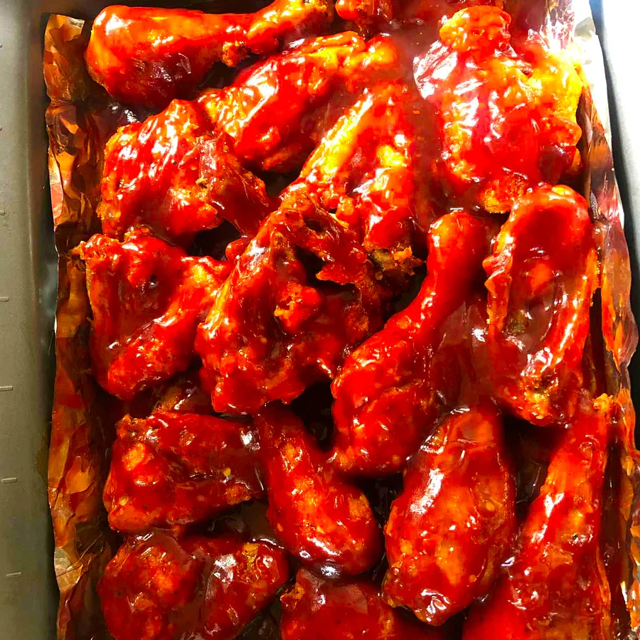 Crispy Baked BBQ Fried Chicken