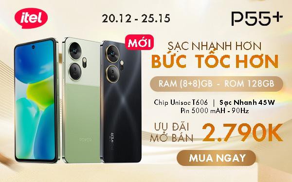 Itel P55 Plus: Điện thoại giá rẻ dưới 3 triệu với hiệu suất vượt trội