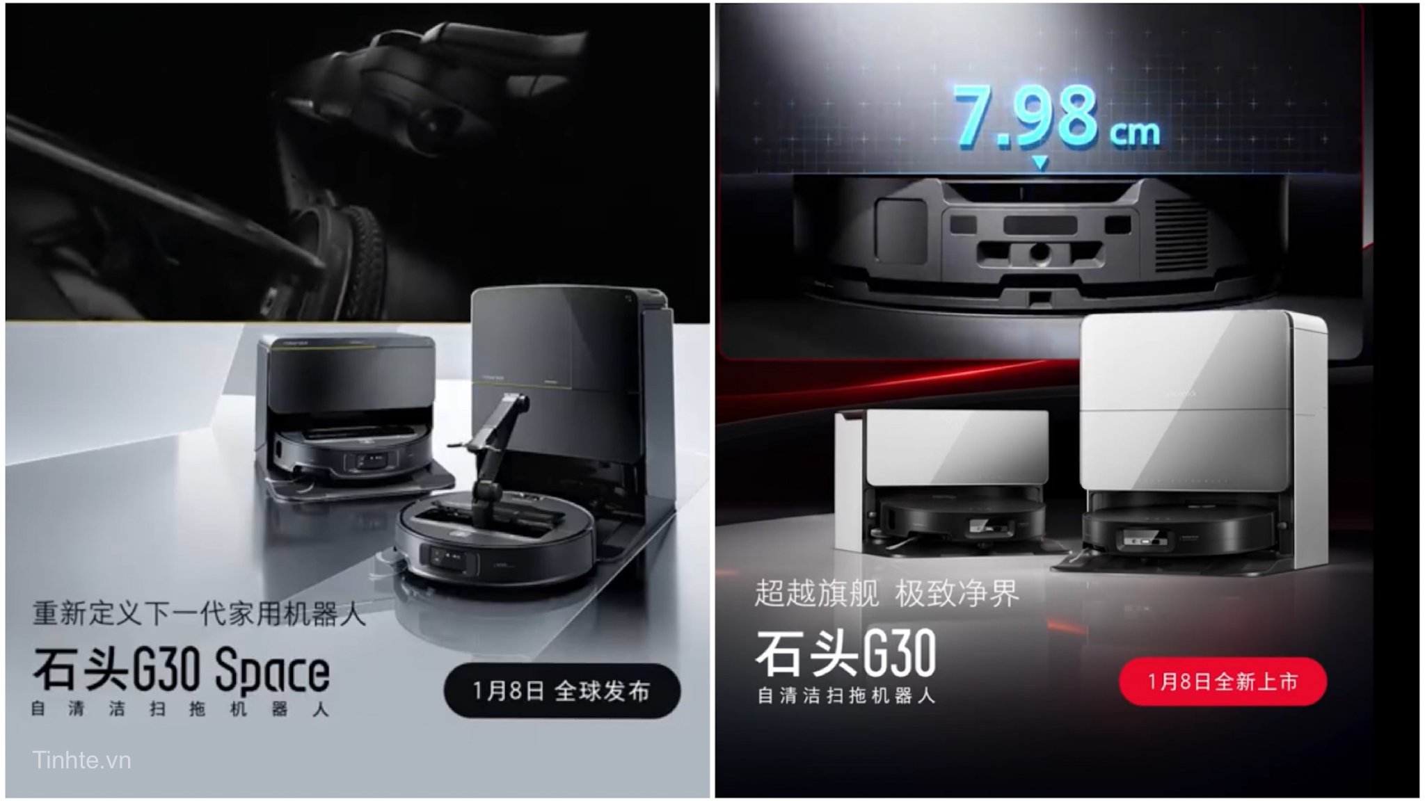 CES 2025: Roborock giới thiệu G30 Space với cánh tay robot độc đáo, chỉ mỏng 7.98cm