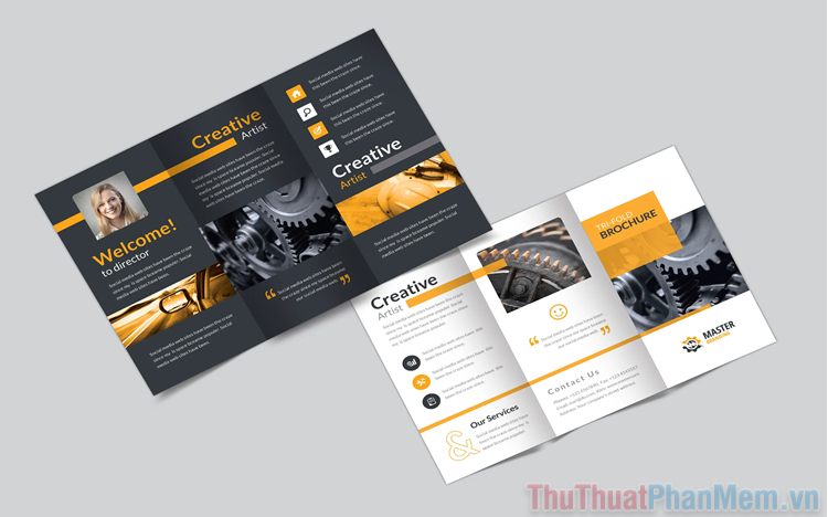 Standard and popular brochure sizes for Folded 2, Folded 3, and Folded ...