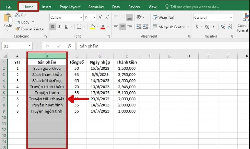 Hướng dẫn cách giấu cột trong Excel một cách nhanh chóng và dễ dàng