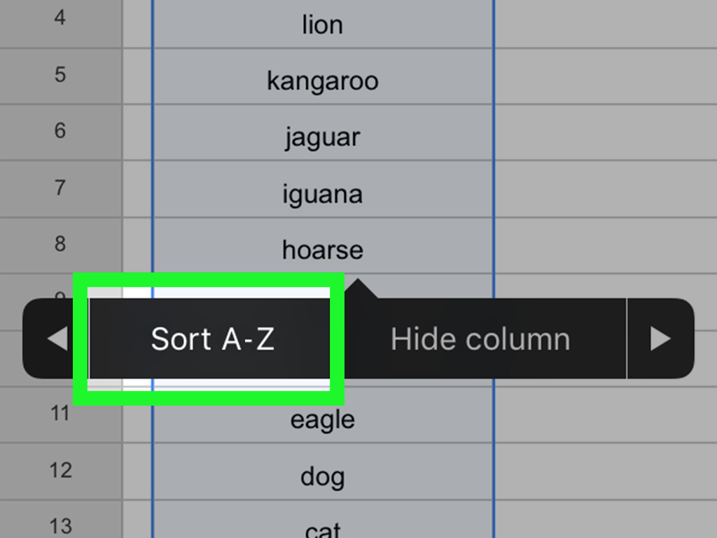 Alphabetical Order Sorting on Google Docs – Mytour