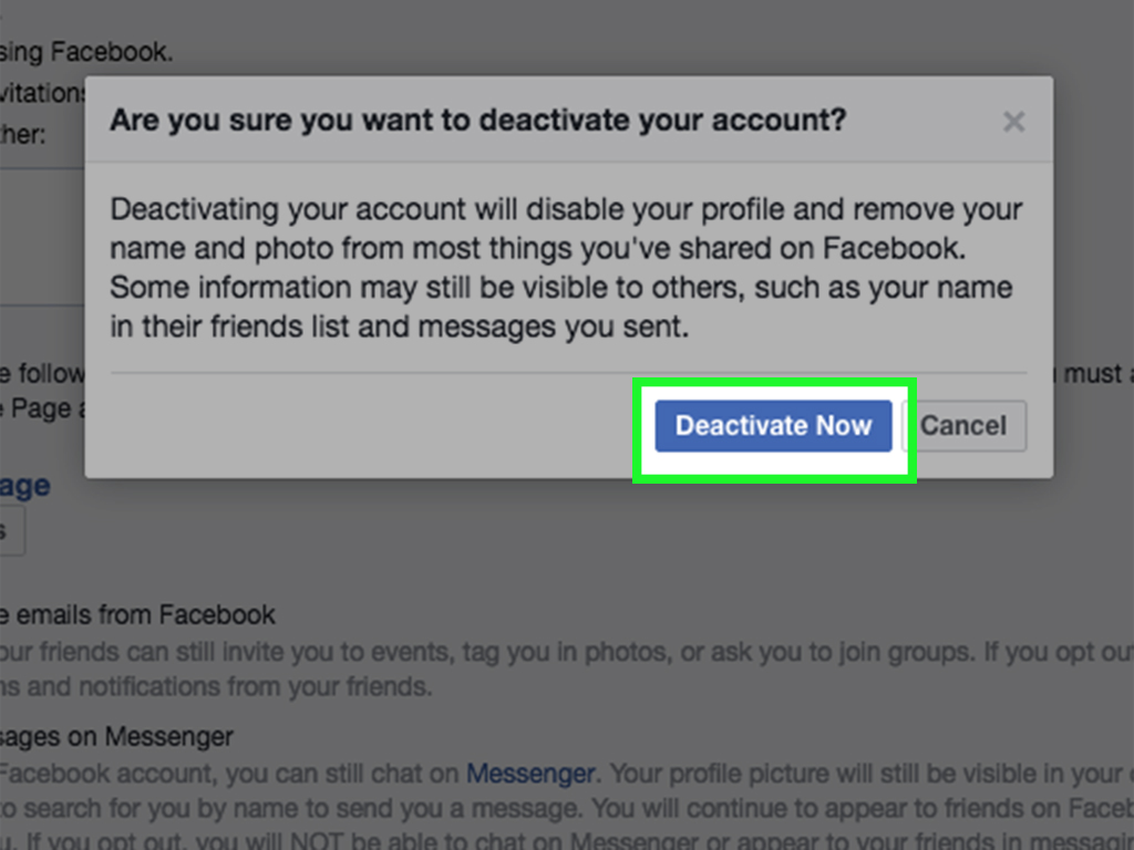 How To Deactivate Your Facebook Account With Images Mytour
