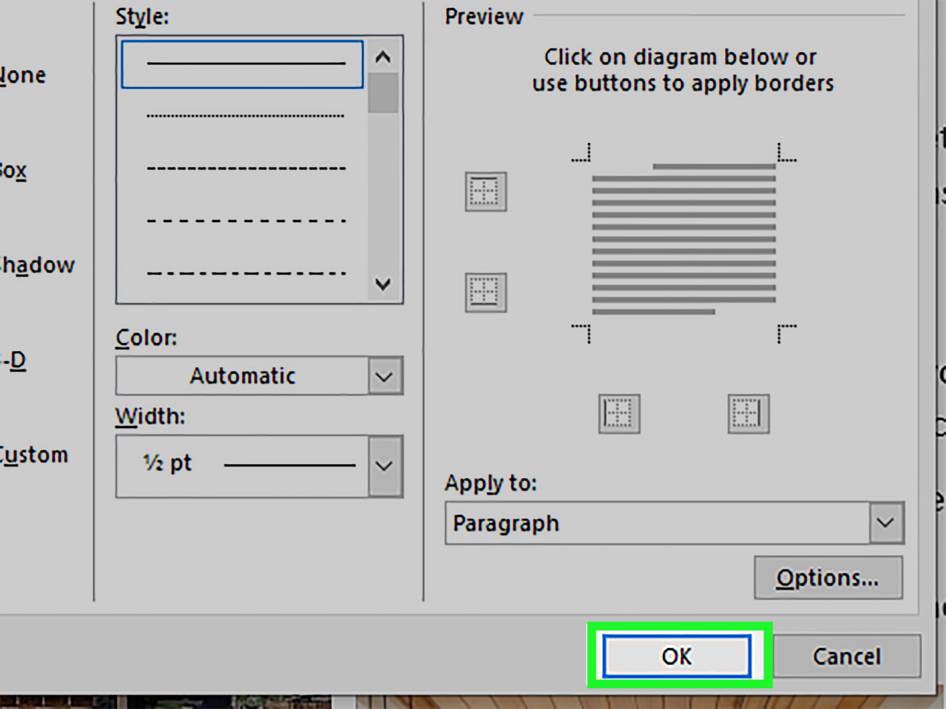 Removing Borders in Microsoft Word – Mytour