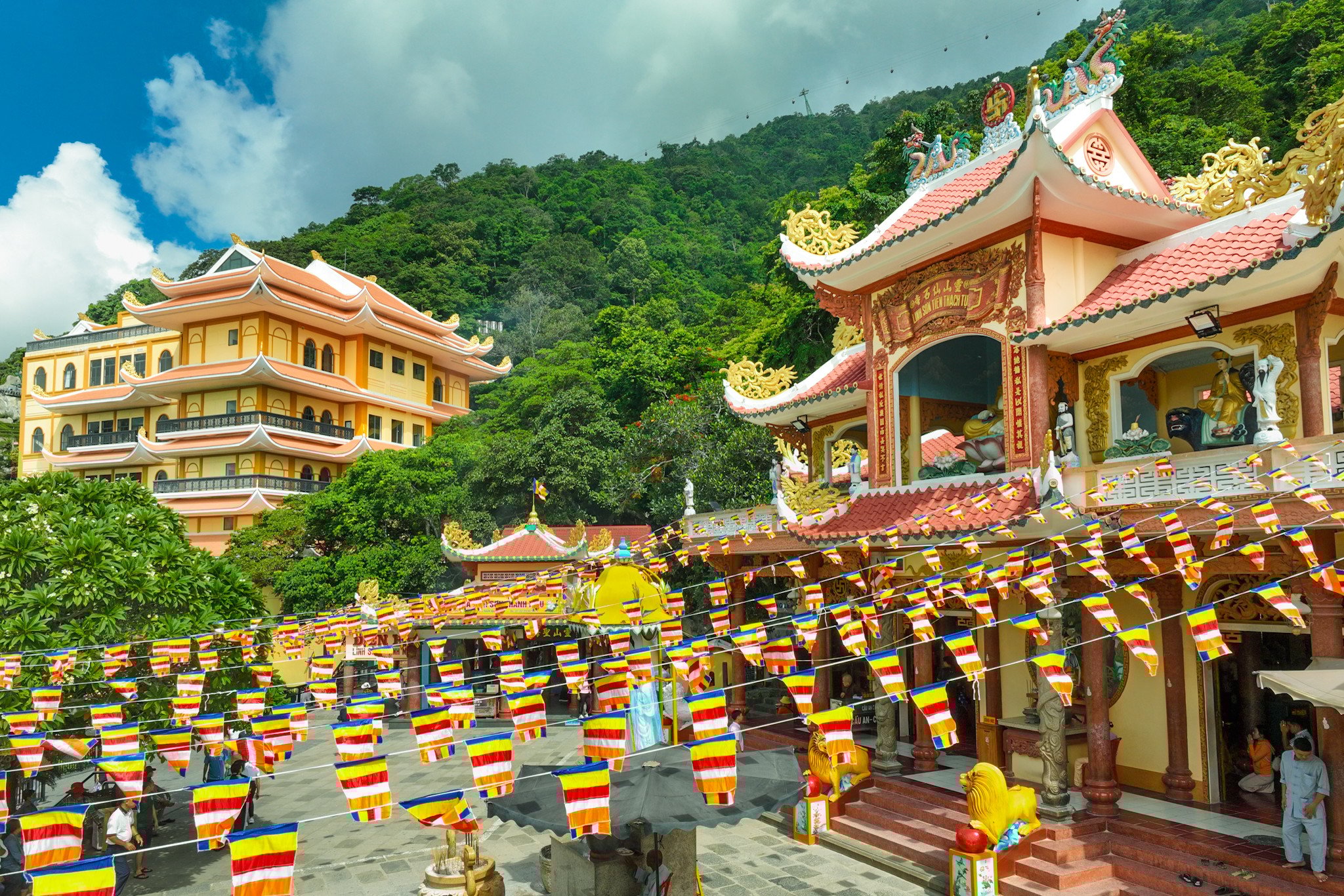 Explore the sacred complex of Ba Temple at Sun World Ba Den Mountain in ...