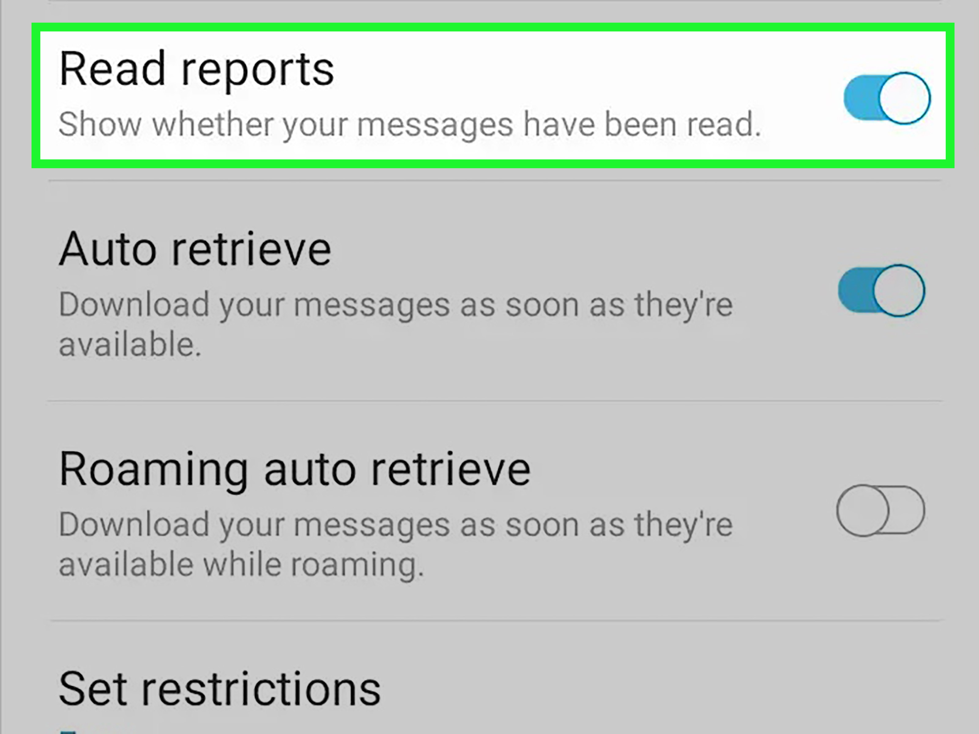 How to know if someone has read your message on Samsung Galaxy