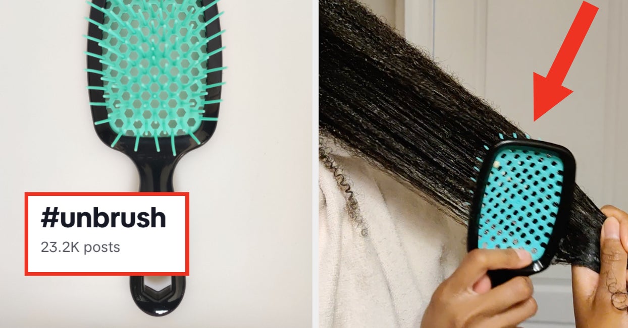 UNbrush Detangling Hair Brush Review for Curly Hair