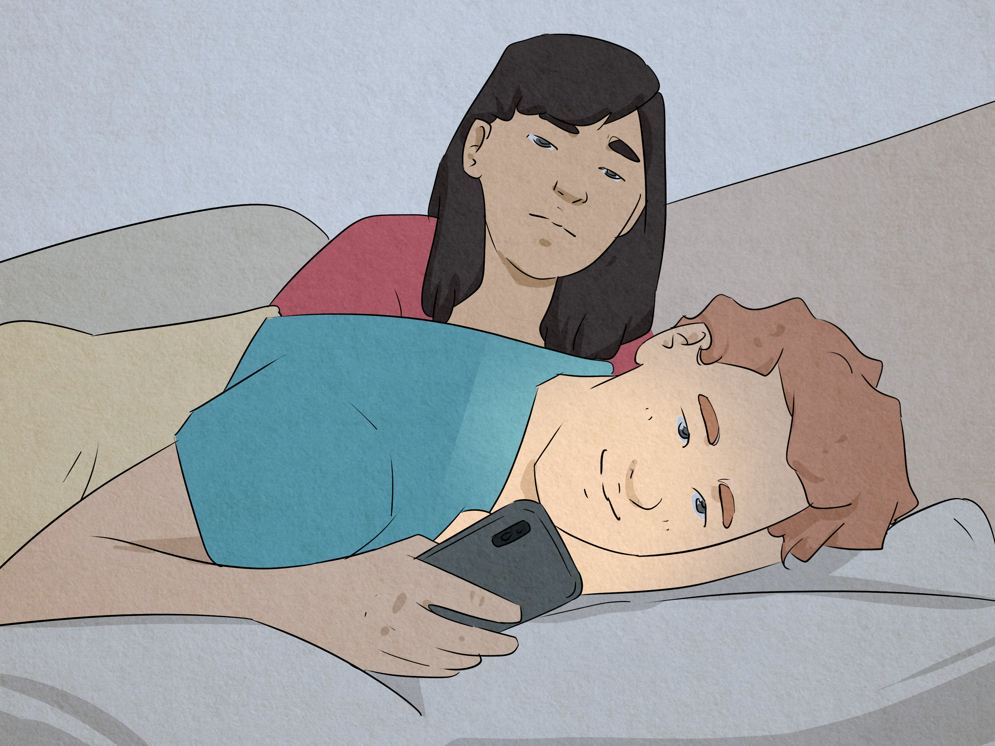 When is texting considered cheating?