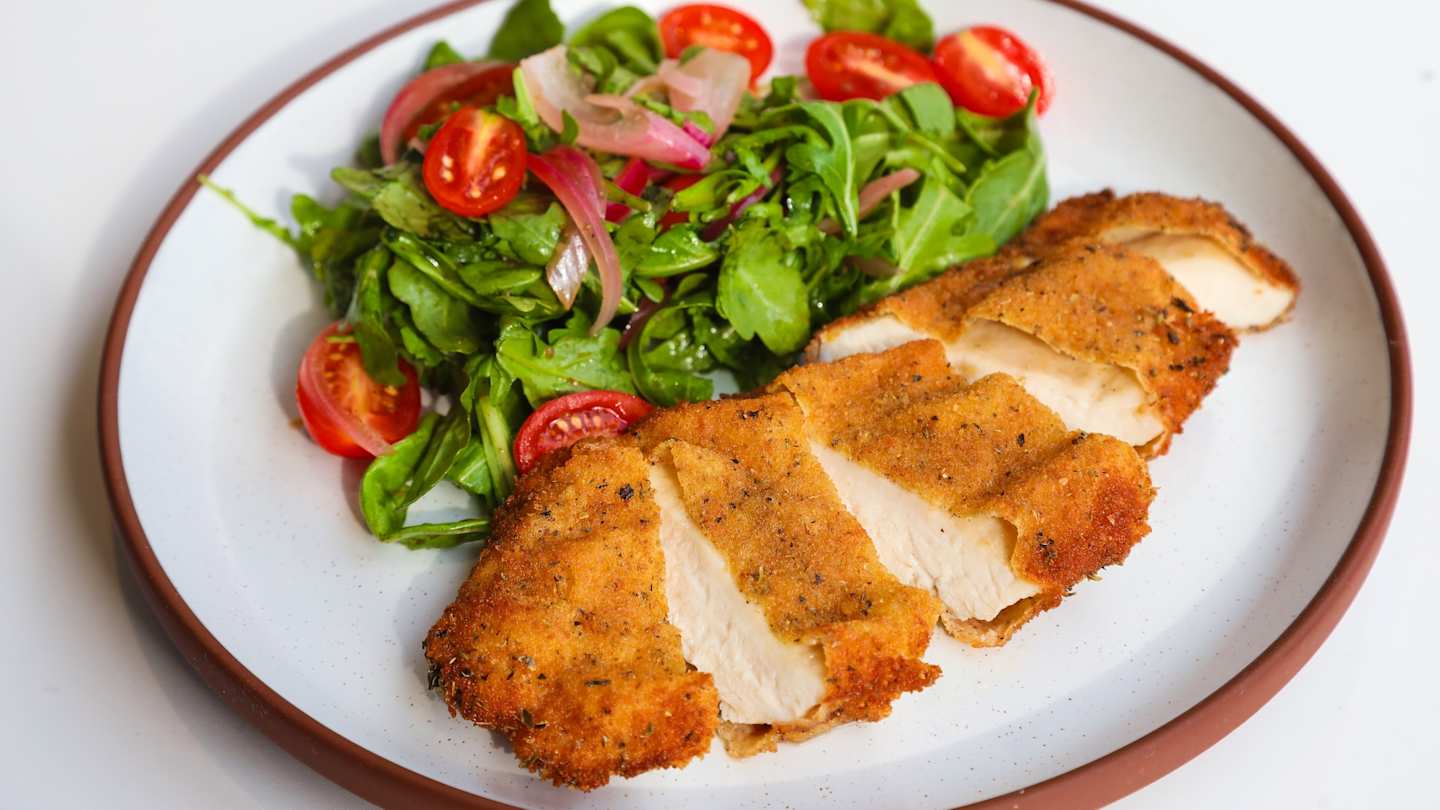 Indulge in this Crispy Chicken Milanese recipe for a treat that's both ...