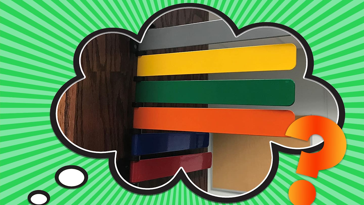 What do the different colored flags outside your doctor's office signify?