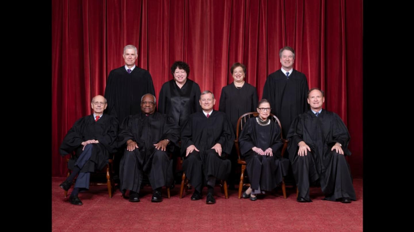 Why does the Supreme Court consist of nine justices?