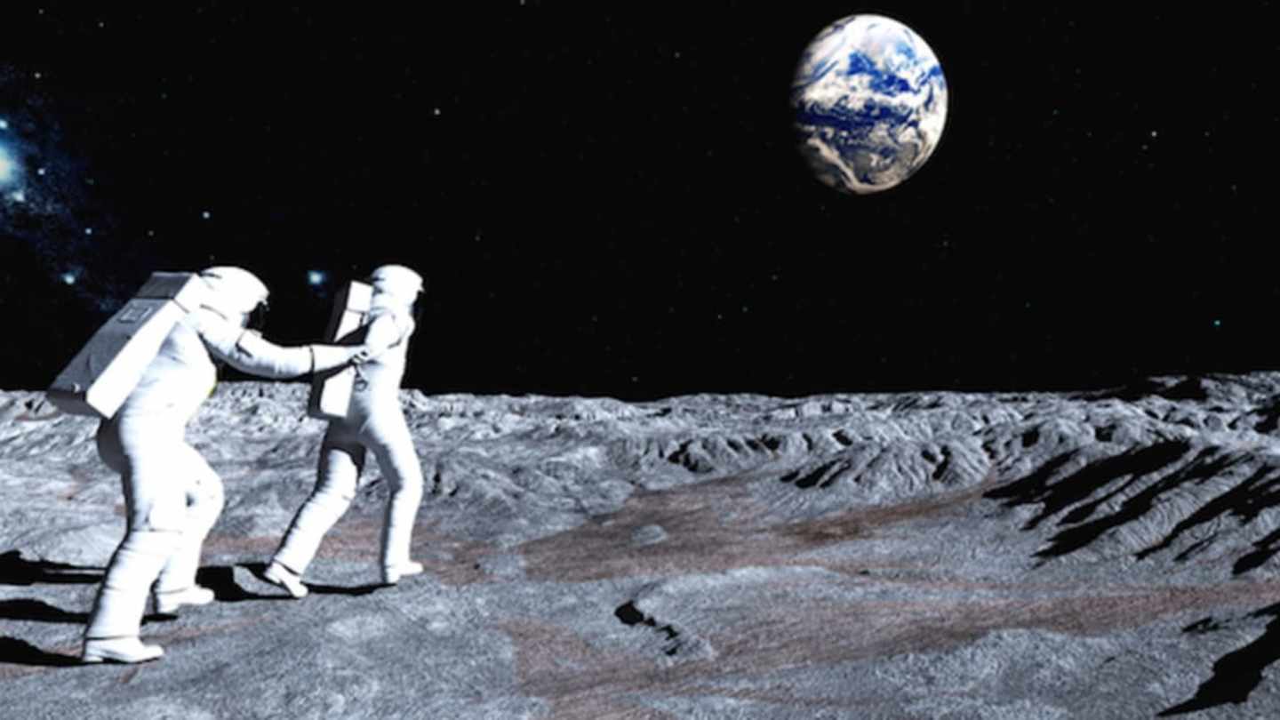 Who Captured the Iconic Image of the First Man Walking on the Moon?