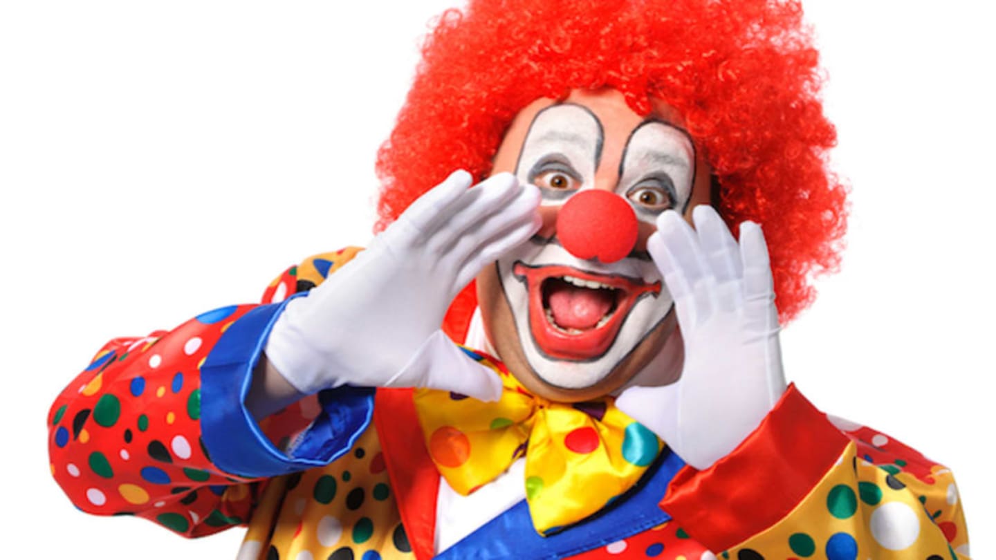 Why do clowns don those bright red noses?