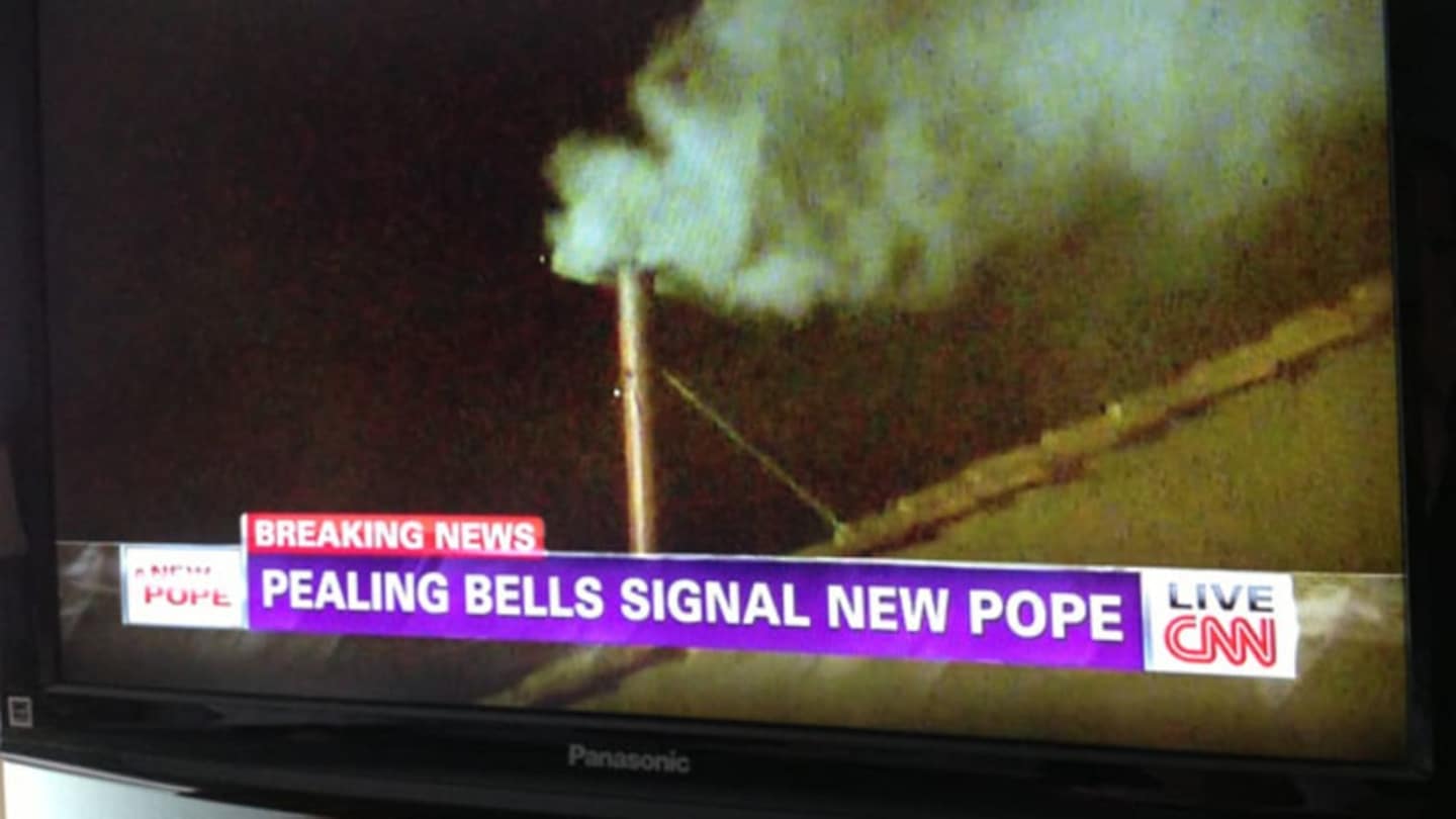 What is the process behind the creation of the "Pope Smoke"?