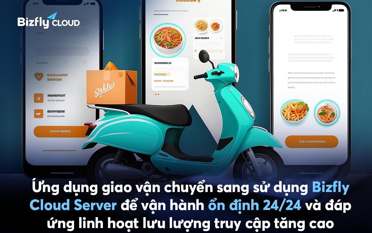 Hệ thống giao vận chuyển đổi sang sử dụng Bizfly Cloud Server, giúp đảm bảo sự ổn định và hoạt ...