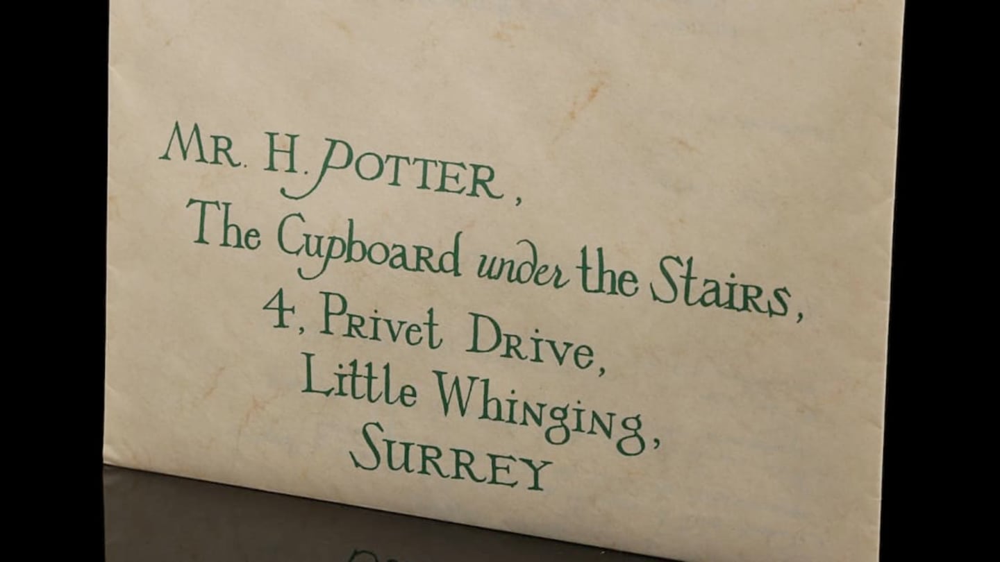 The iconic Hogwarts acceptance letter from Harry Potter is set to be ...