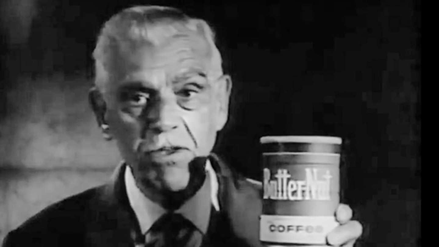 Experience Boris Karloff's 1966 Coffee Advertisement