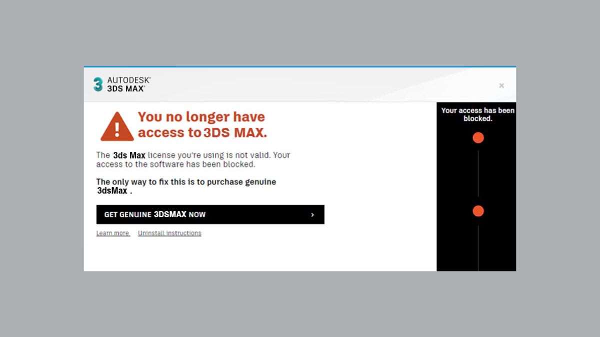 Hướng dẫn xử lý lỗi “You no longer have access to 3Ds Max” hiệu quả