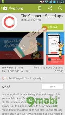 Cách dọn dẹp và tối ưu hiệu suất Android với The Cleaner