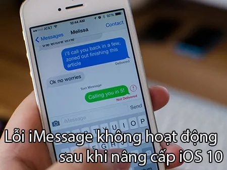 Cách khắc phục lỗi iMessage không hoạt động sau khi nâng cấp lên iOS 10