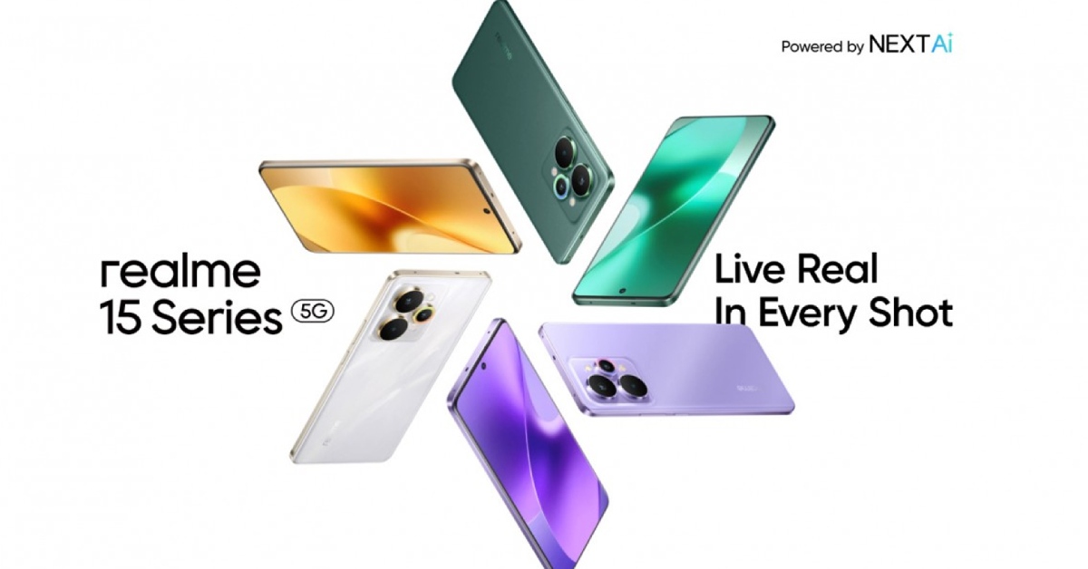 Realme 15 và 15 Pro trình làng với bộ xử lý nâng cấp cùng hệ thống camera hoàn toàn mới